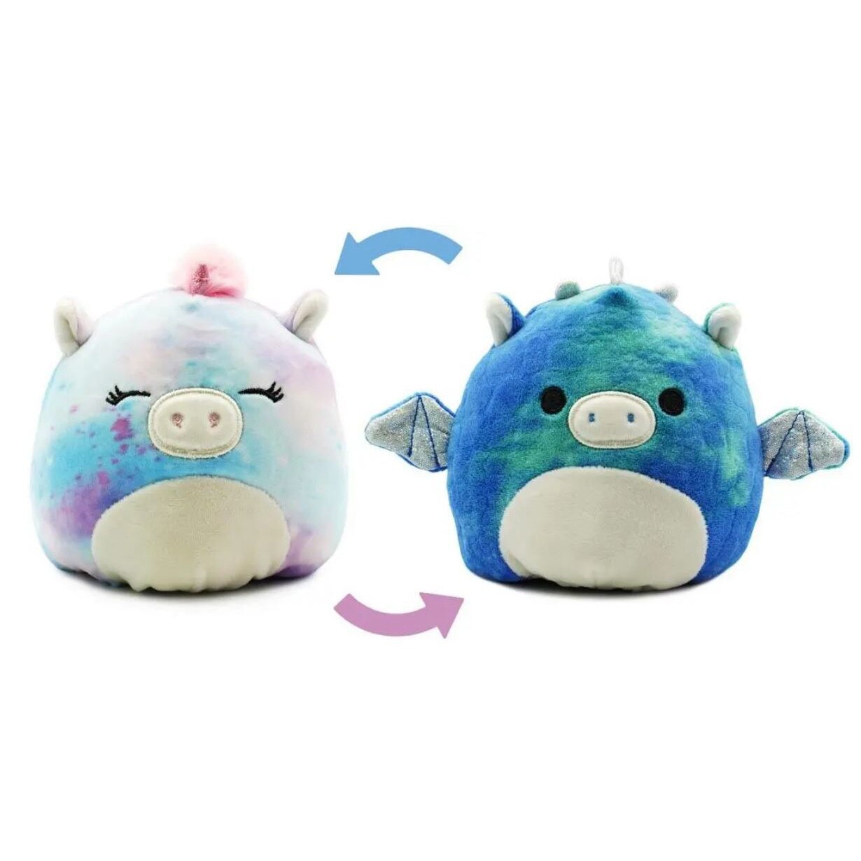 Jucarie de plus Squishmallows reversibil, Flip-A-Mallows, Dragon ...