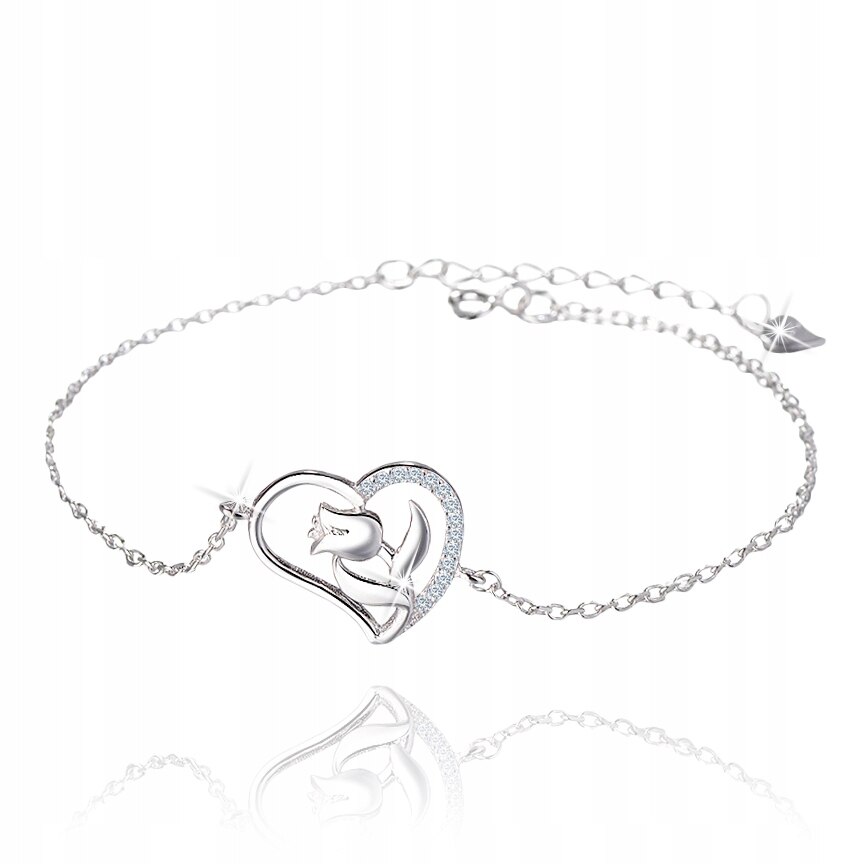 Bratara dama, Mennica Bydgoska, Argint, Model inima, Argintiu - eMAG.ro