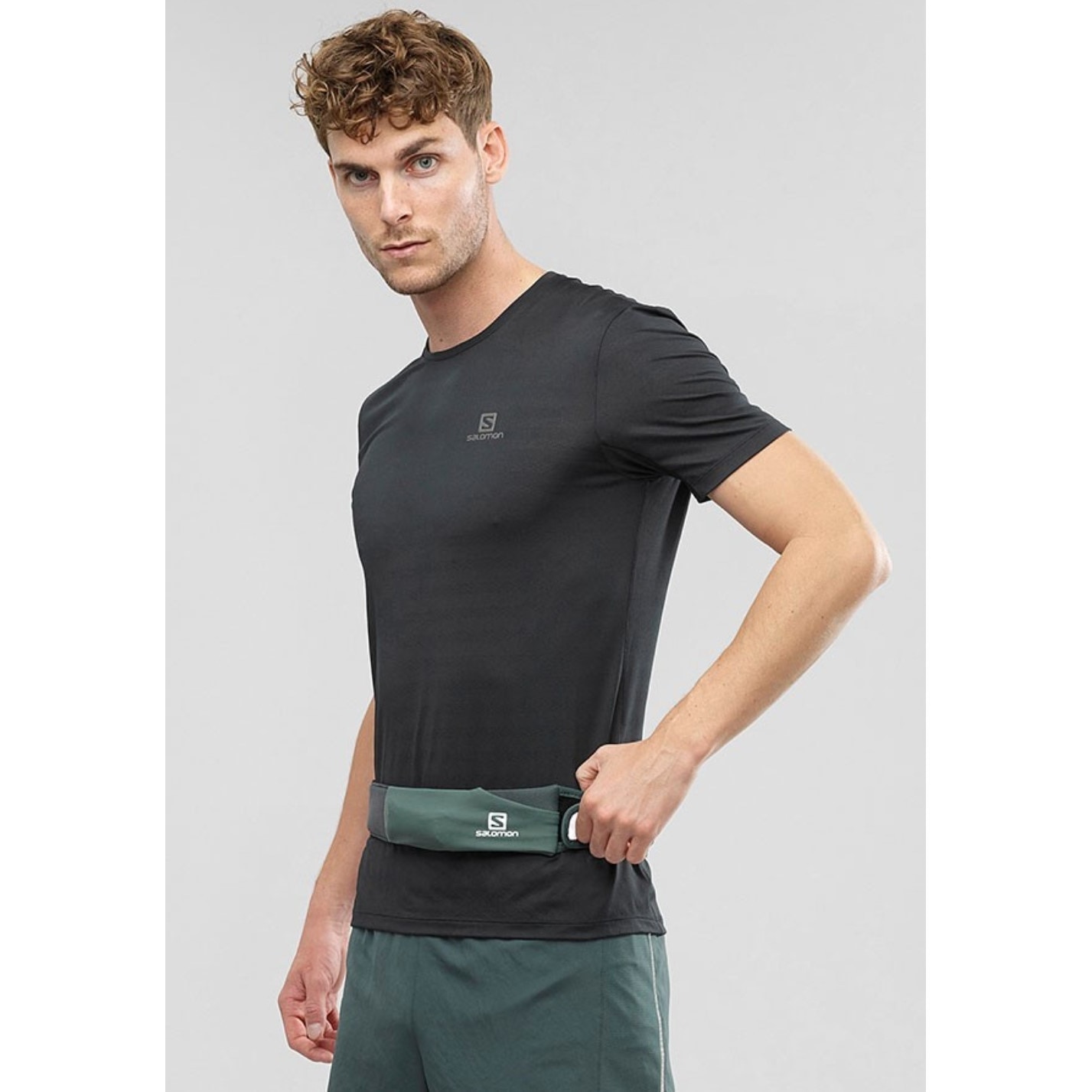 Centura alergare Salomon Agile 250 Belt kaki - eMAG.ro