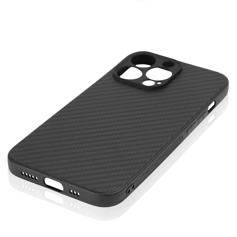 Карбонов калъф за Apple iPhone 13 Pro, TPU Ultra Protect Slim Anti ...