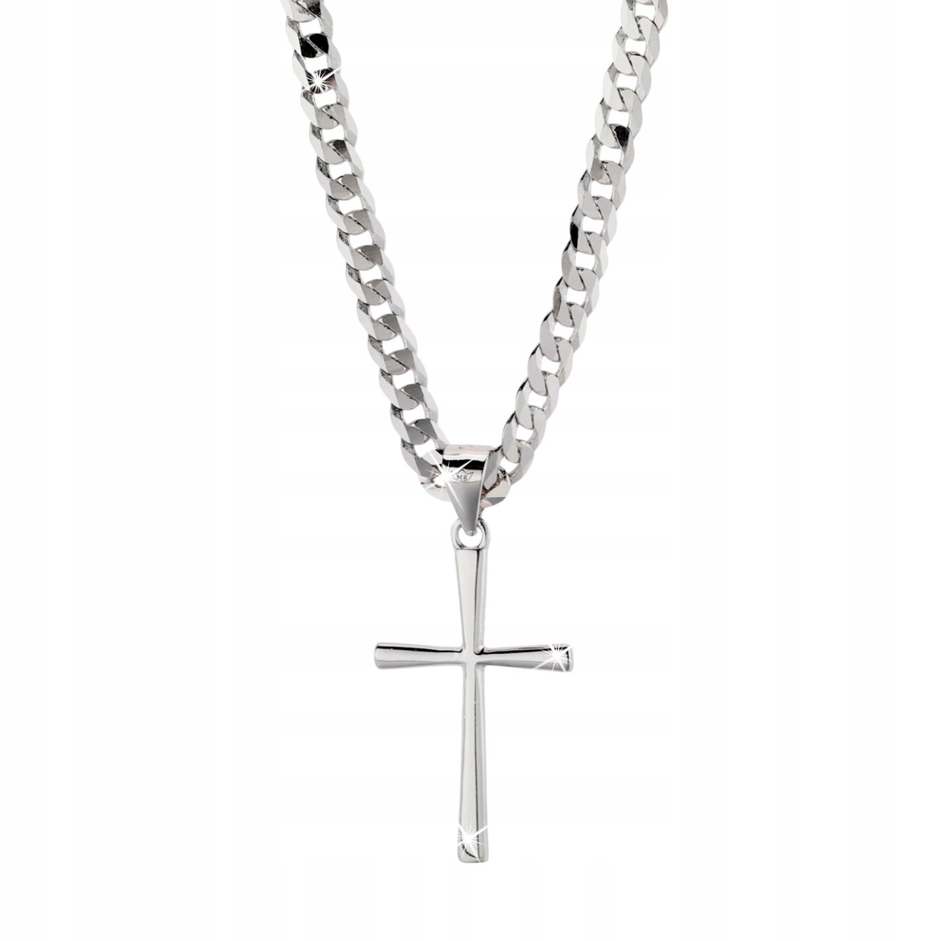 Lantisor barbati, Mennica Bydgoska, Argint, Pandantiv cruce, Argintiu ...