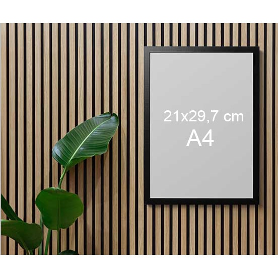 Set 2 rame foto, PoStar, Lemn, Negru - eMAG.ro