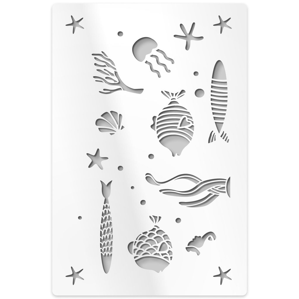 Sablon Decorativ, Murale, Ocean, Reutilizabil, 60 x 90 cm - eMAG.ro