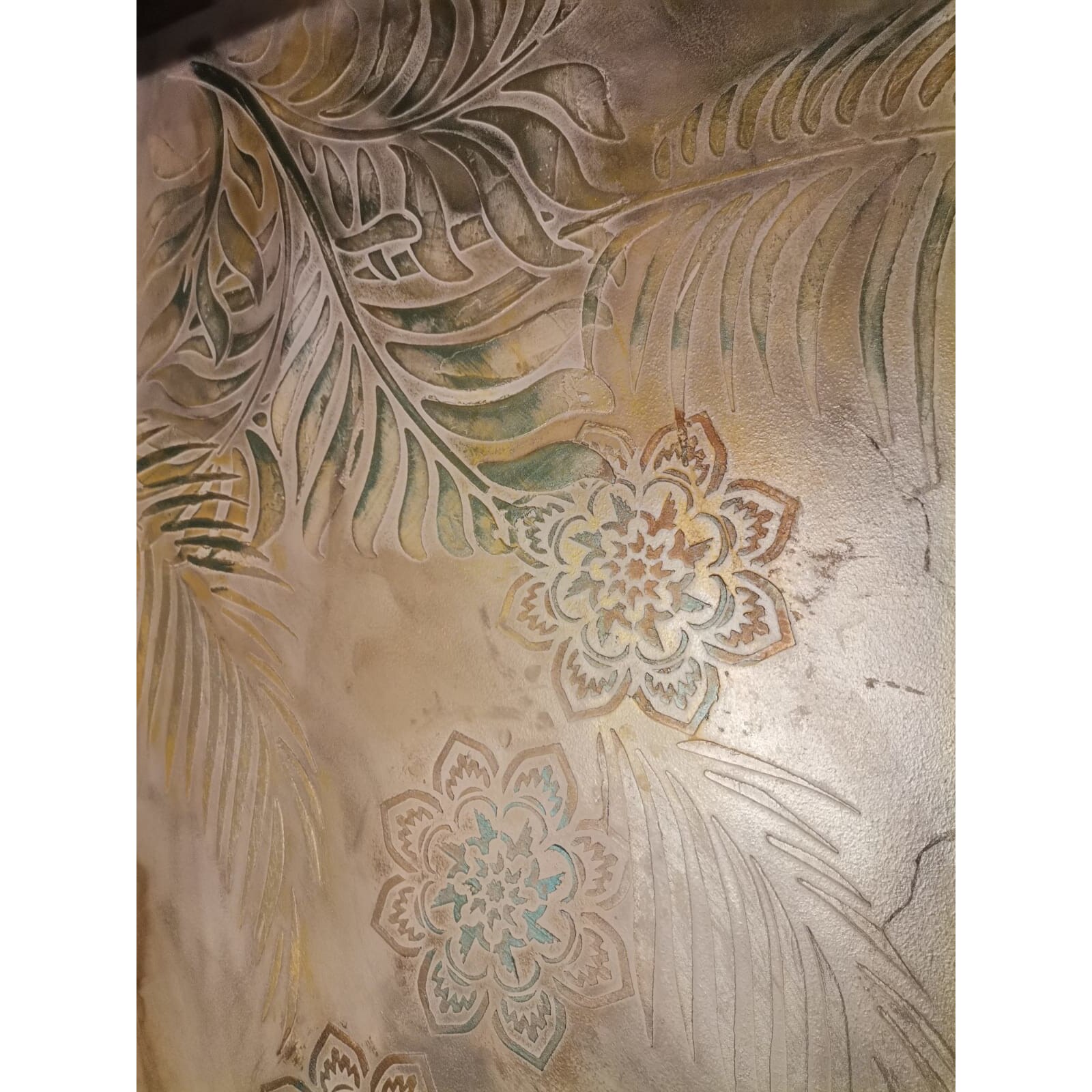 Sablon constructii 3D, Jungle Square, 50x50 cm, reutilizabil, plastic ...