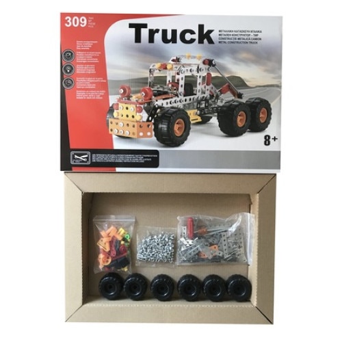 Set cap tir camion constructie metalica lego 309 piese - eMAG.ro