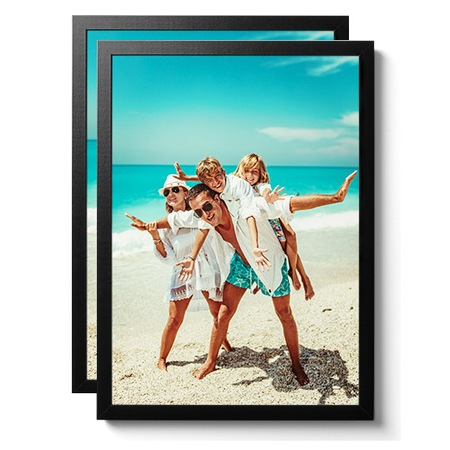 Set 2 rame foto, PoStar, Lemn, Negru - eMAG.ro