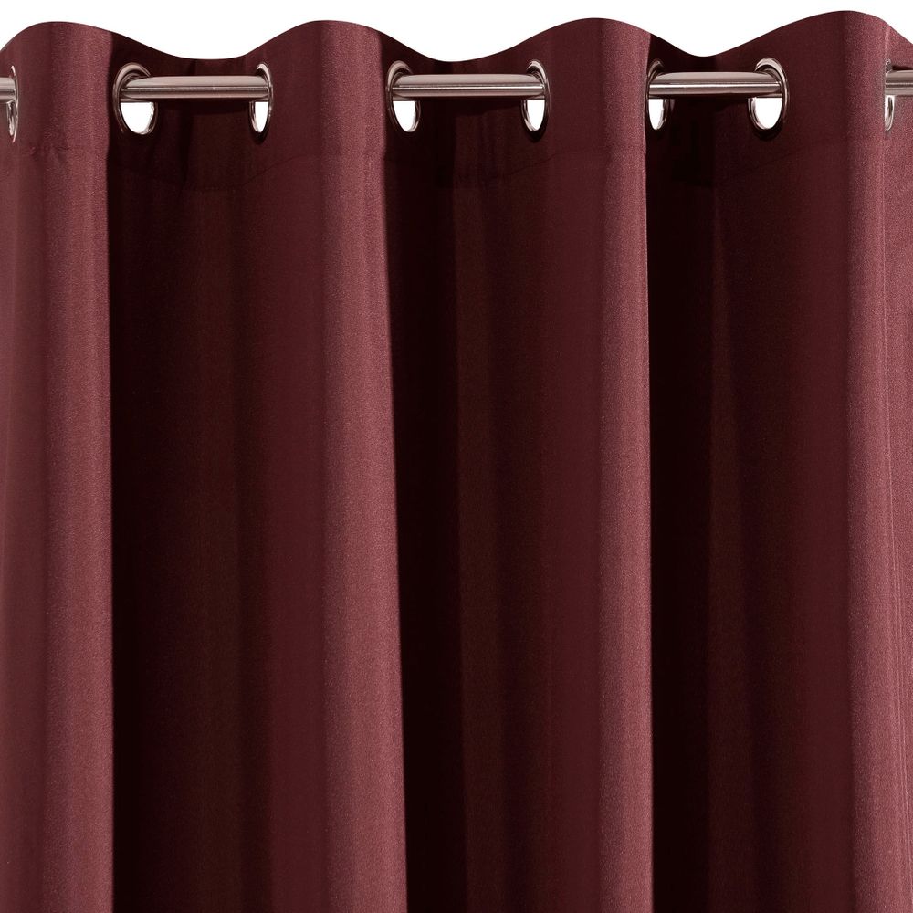 Perdea decorativa cu inele metalice, ADORE 140x250 Design91 maro maro ...