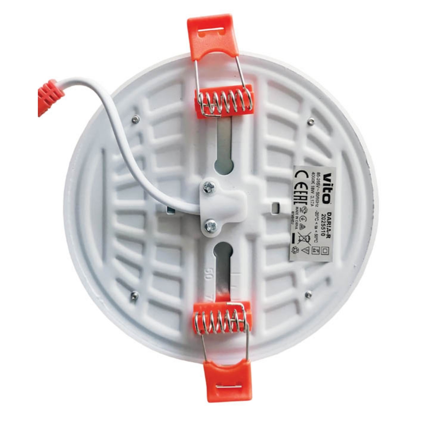 LED Панел VITO DARIA-R, Кръгъл, Скрит Монтаж, Φ225x32mm, 36W, 3888Lm ...