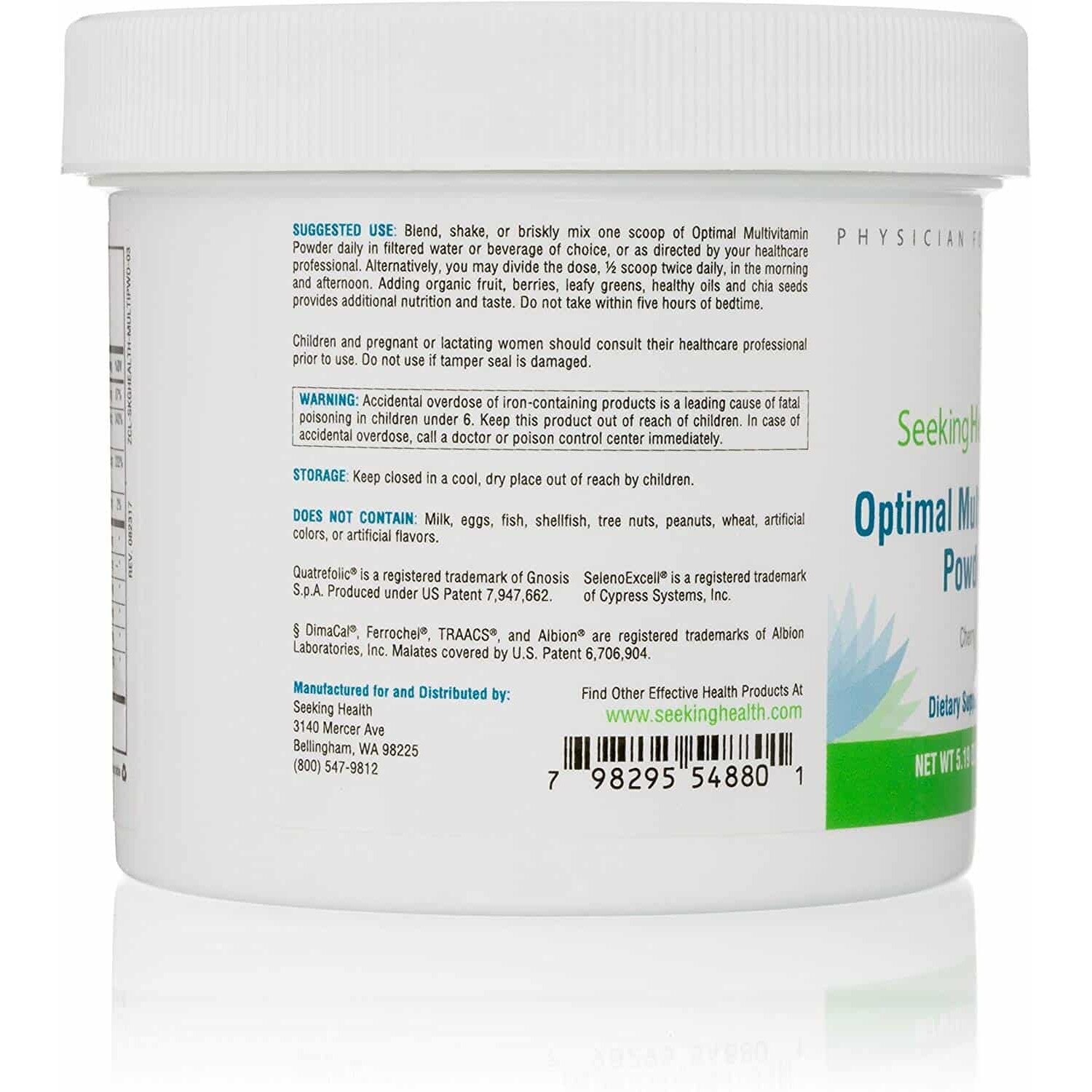 SEEKING HEALTH Optimal Multivitamin Por (Multivitamin, Immunitás) 147g ...