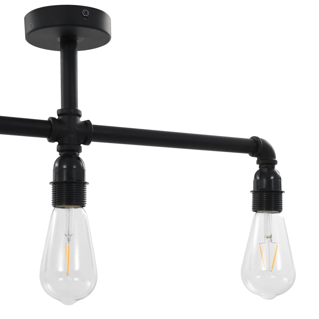 Lampa de tavan, negru, 3 becuri x E27, Unic si usor de montat TOP2028 ...