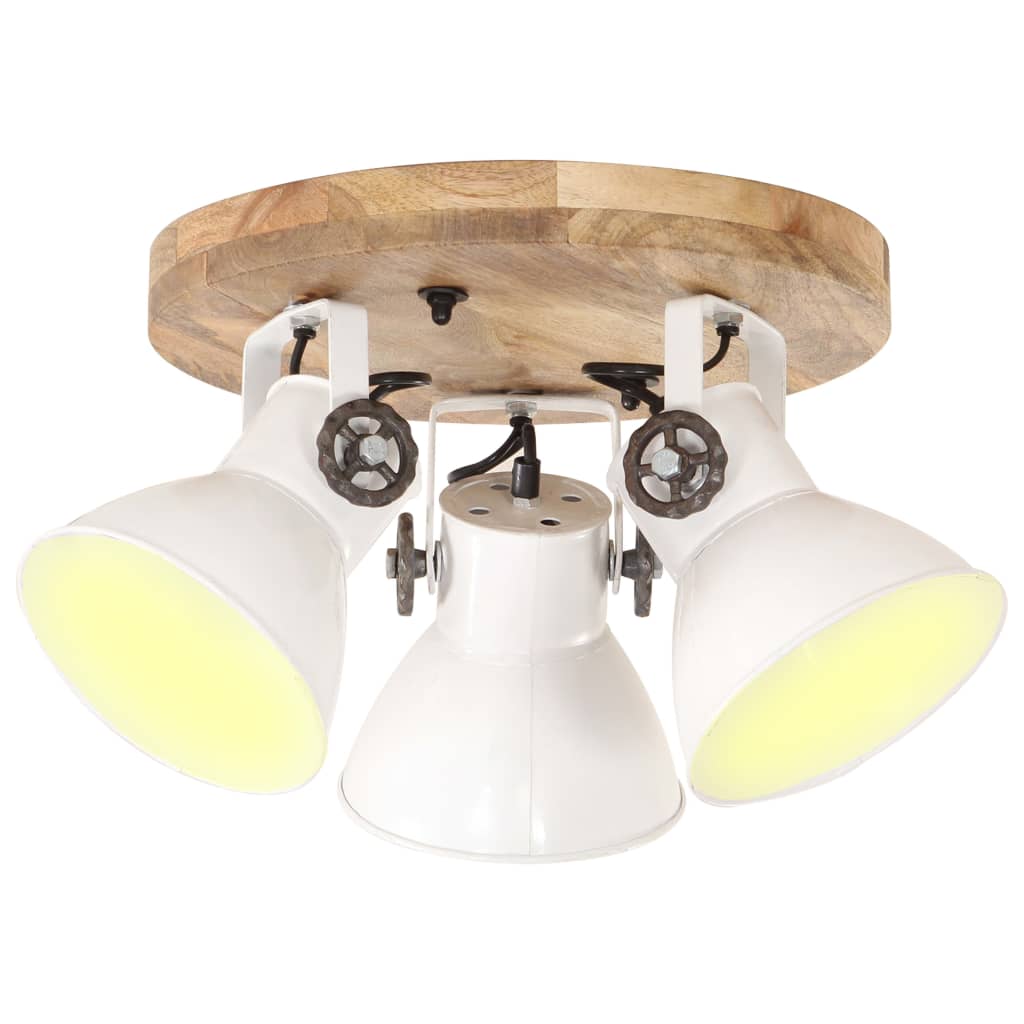 Lampa de tavan industriala, alb, 42 x 27 cm, 25 W, E27, Unic si usor de ...
