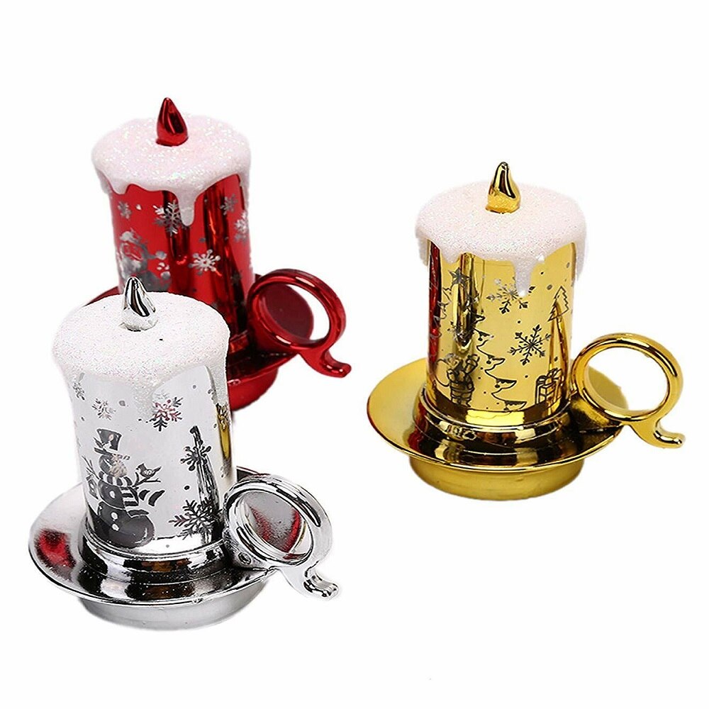 Set 24 lumanari decorative, lumina LED, baterii incluse, model 117-76 ...