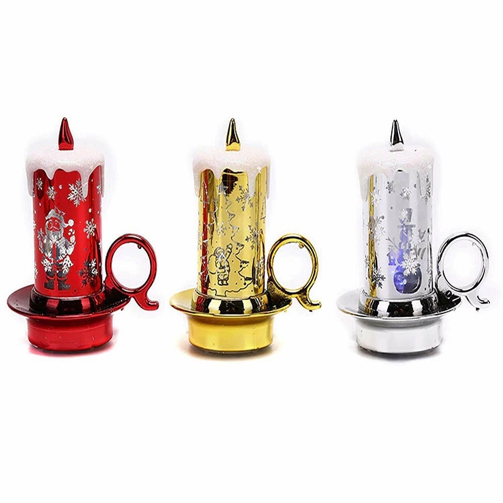 Set 24 lumanari decorative, lumina LED, baterii incluse, model 117-76 ...