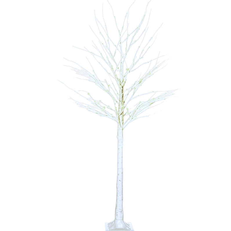 Pom decorativ luminat pentru craciun, inaltime 180 cm, led lumina alb ...