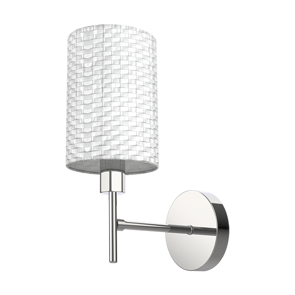 Аплик Elmark Ines, 1хЕ14, Бял/Хром - eMAG.bg