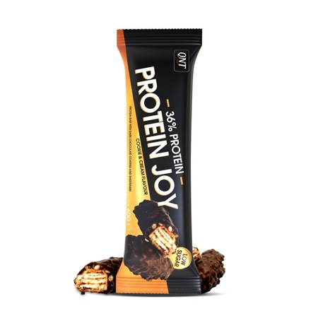 Baton proteic, QNT Protein Joy Bar, Cookie & Cream 60 g - eMAG.ro