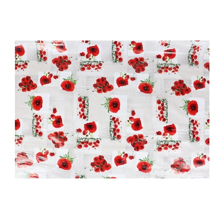 Fata de masa tip musama, Impermeabila, PVC, 140 x 140 cm, Decor maci ...