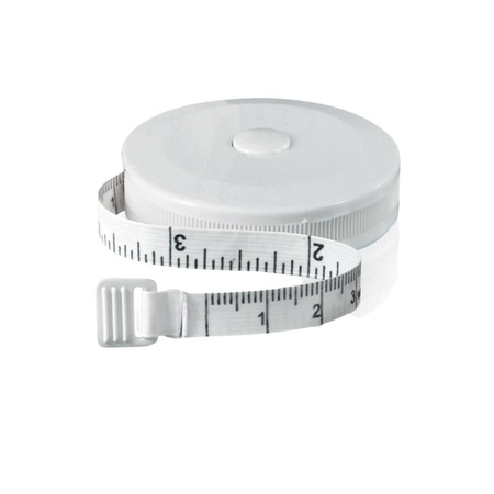 Ruleta centimetru de croitorie, 150 cm, marcat pe ambele fete, cu buton ...
