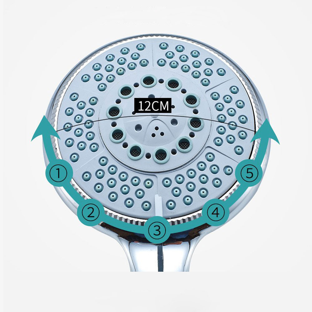 Душ слушалка YWX, Сребрист, 5 функции - eMAG.bg