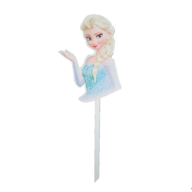 Topper de tort lemn Frozen / Ana 11 x 8 cm - eMAG.ro