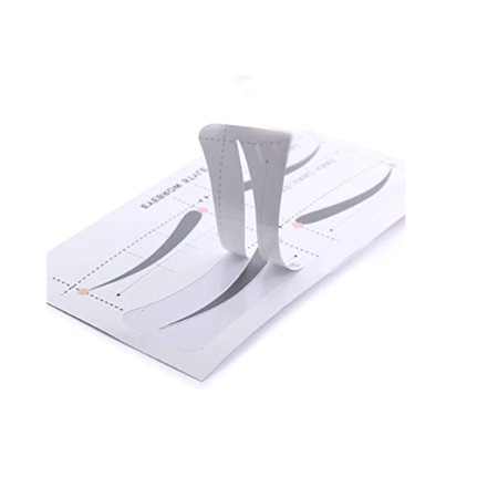 Sabloane pentru sprancene, 40 Bucati, Autoadezive, Alb, Negru - eMAG.ro