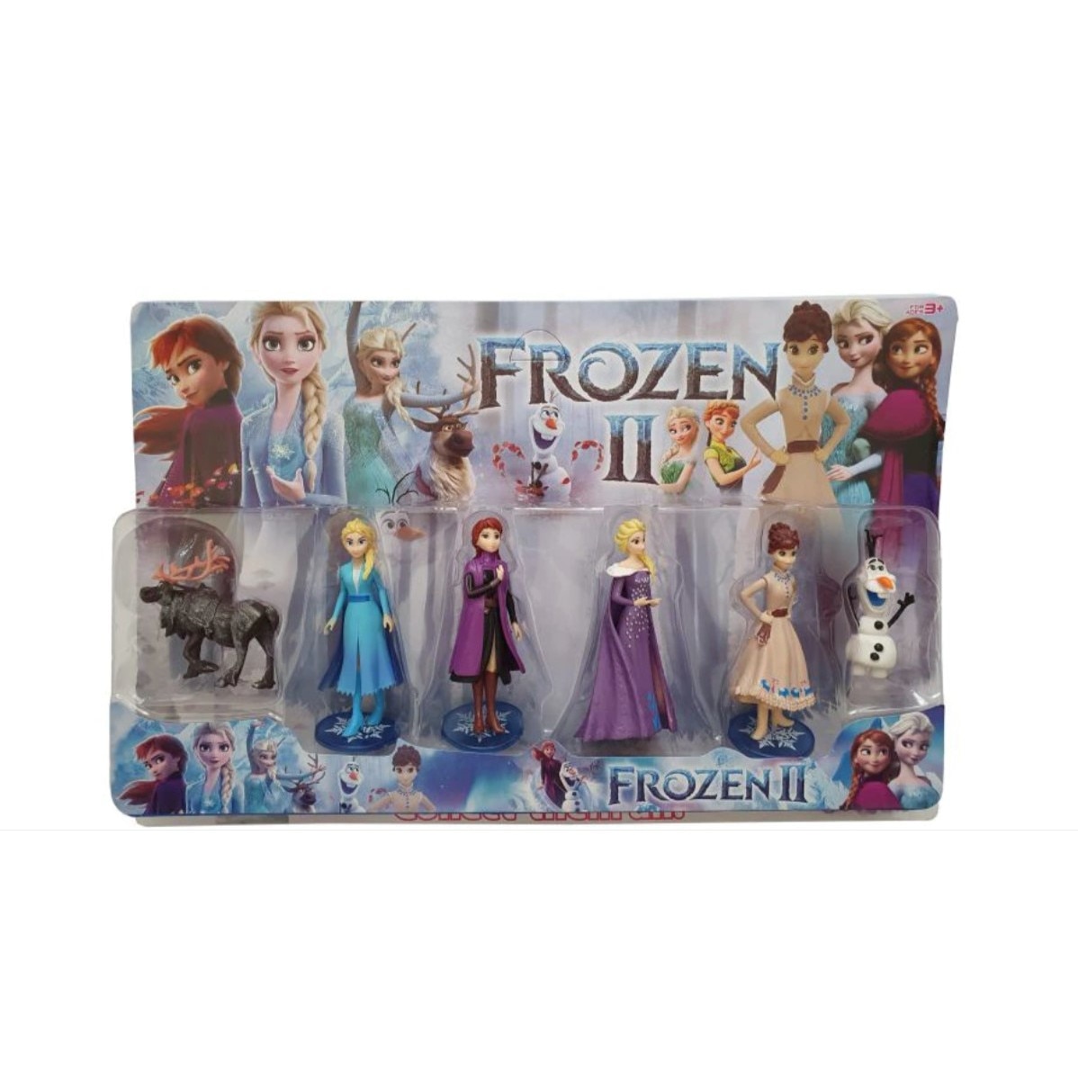 Set 6 figurine tip Frozen 2, stand sustinere, inaltime figurina 10 cm ...