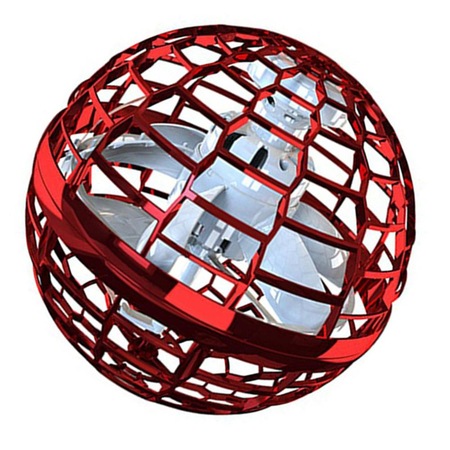 Picodino Flynova Pro repülő labda, LED, drón típusú, USB töltés, Piros ...