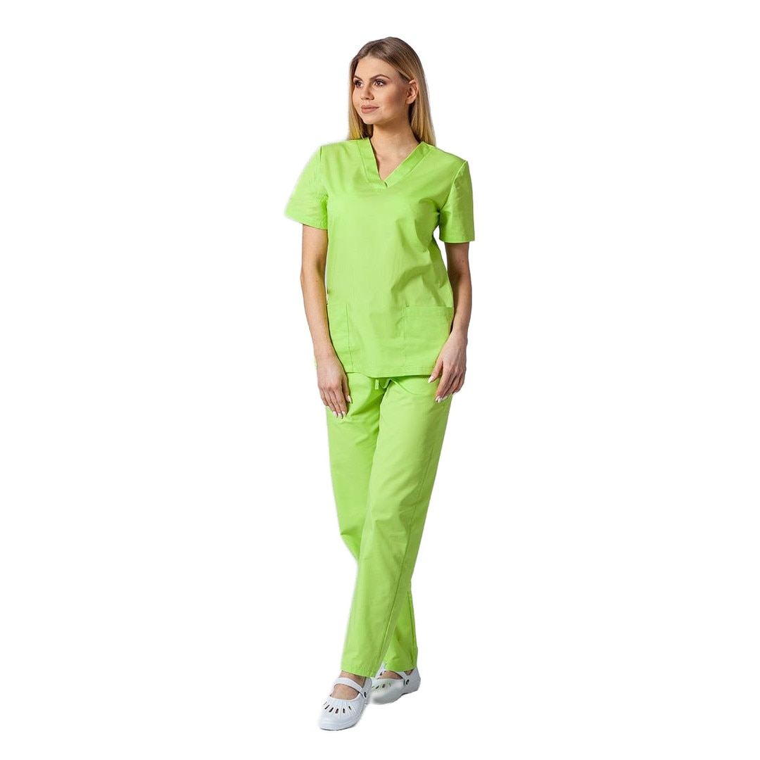 Costum medical clasic de dama Atelierul de Halate, Green Apple, S - eMAG.ro