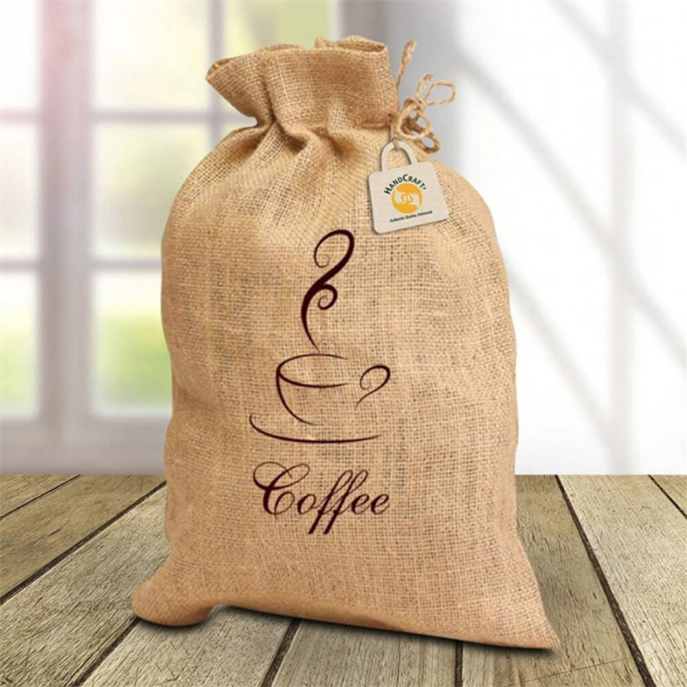 Set 10 Buc Sac din iuta naturala, Createur, maro - 21 x 12 cm - eMAG.ro