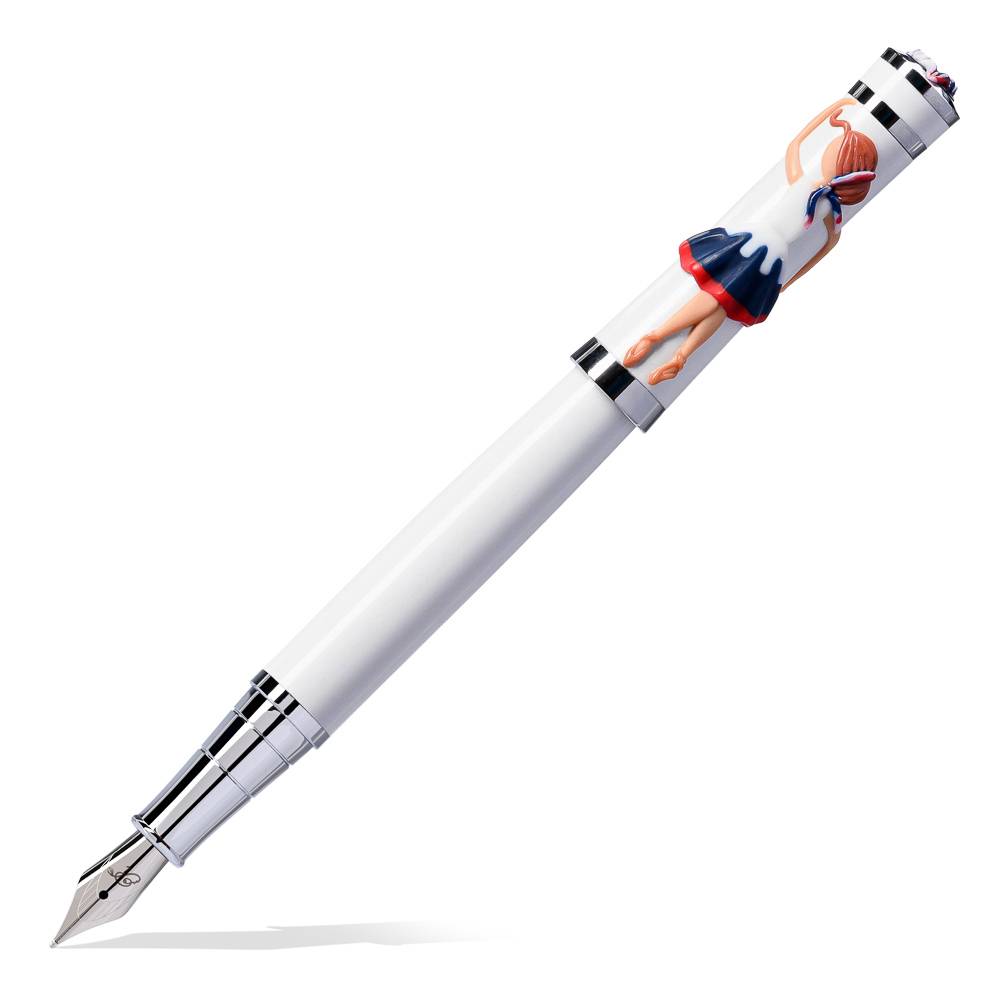 Stilou Roxi Ballerina pentru copii, penita M, convertor cerneala inclus ...