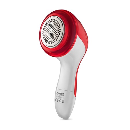 Masina de barbierit fara fir Ineox, 800 mAh, Otel inoxidabil, Alb/Rosu ...