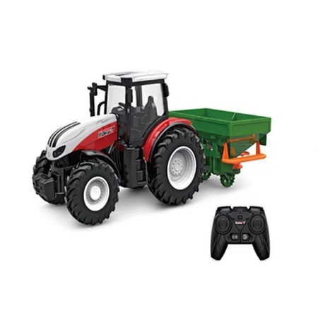Tractor agricol cu distribuitor de ingrasaminte, Huina, 1:24, 2.4GHz ...
