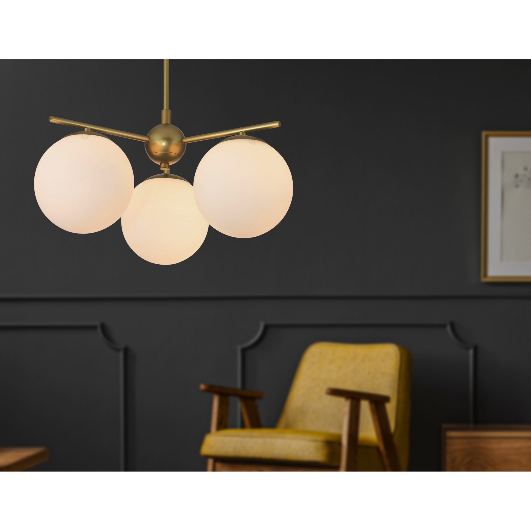 Lustra Paloma, Agora Lighting, Otel, E27, Auriu - eMAG.ro