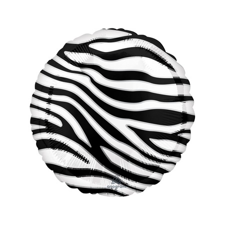 Balon Folie 45 cm Rotund Zebra, Amscan - eMAG.ro