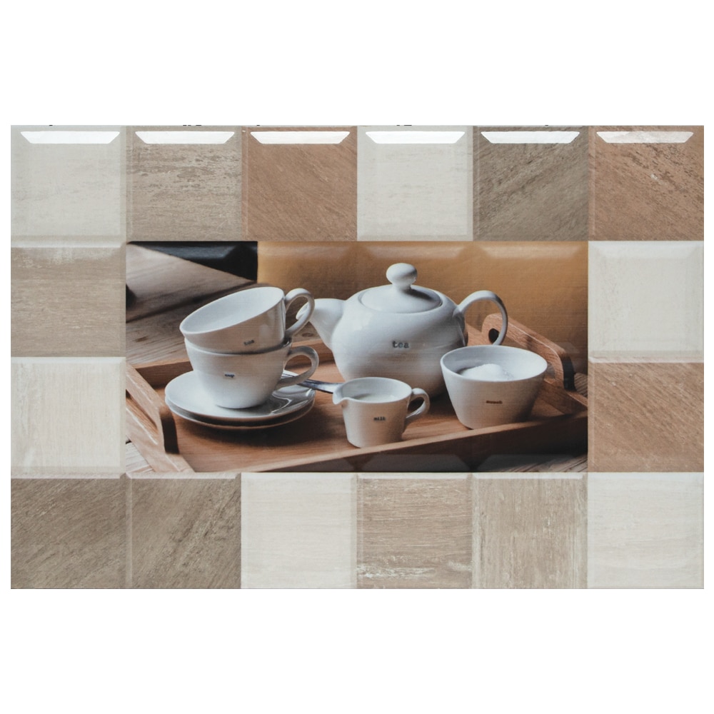 Faianta decor Living Digital Aragon Brown (7006) HL 1, 30 x 45 cm - eMAG.ro