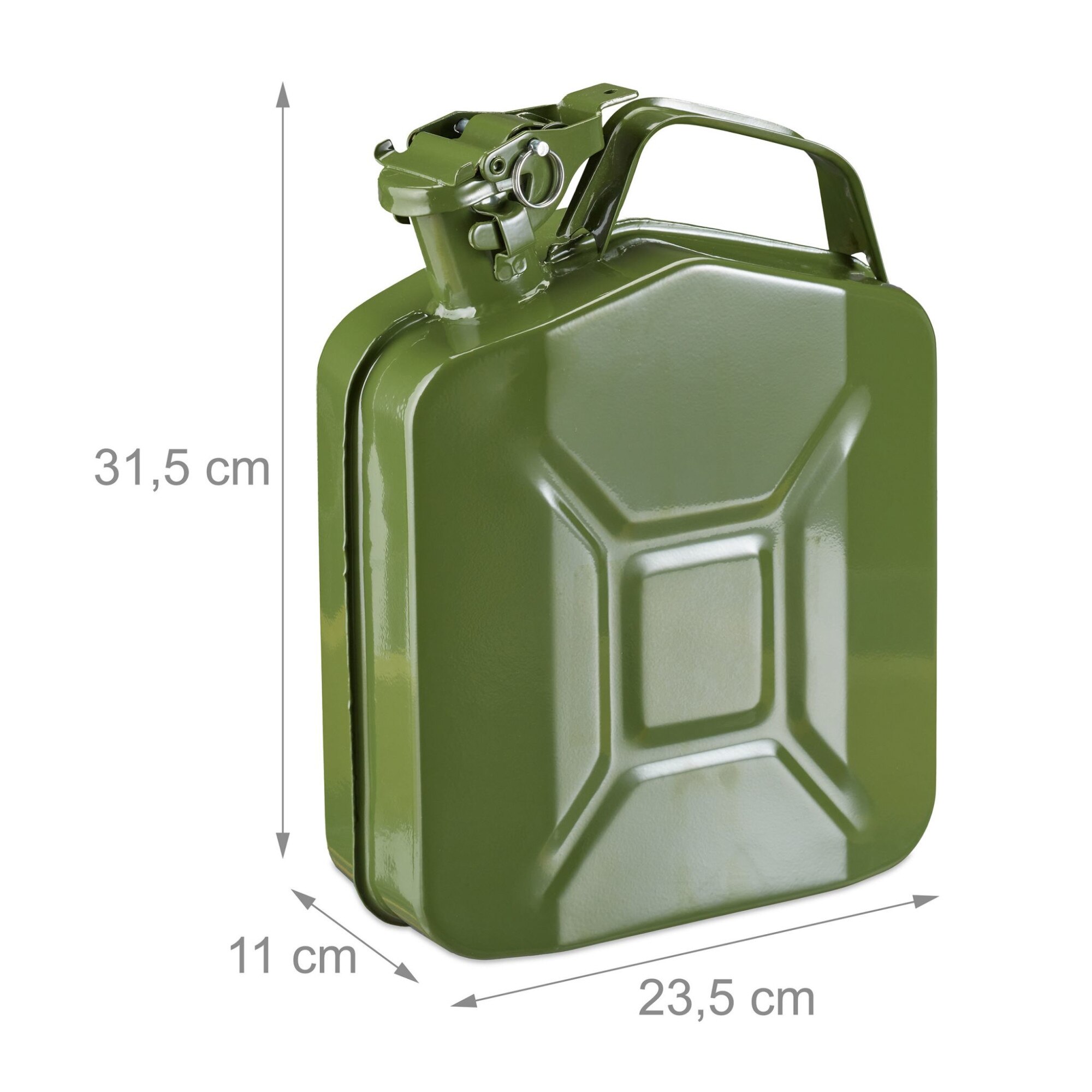 Canistra Relaxdays, din metal, verde, 5 l - eMAG.ro