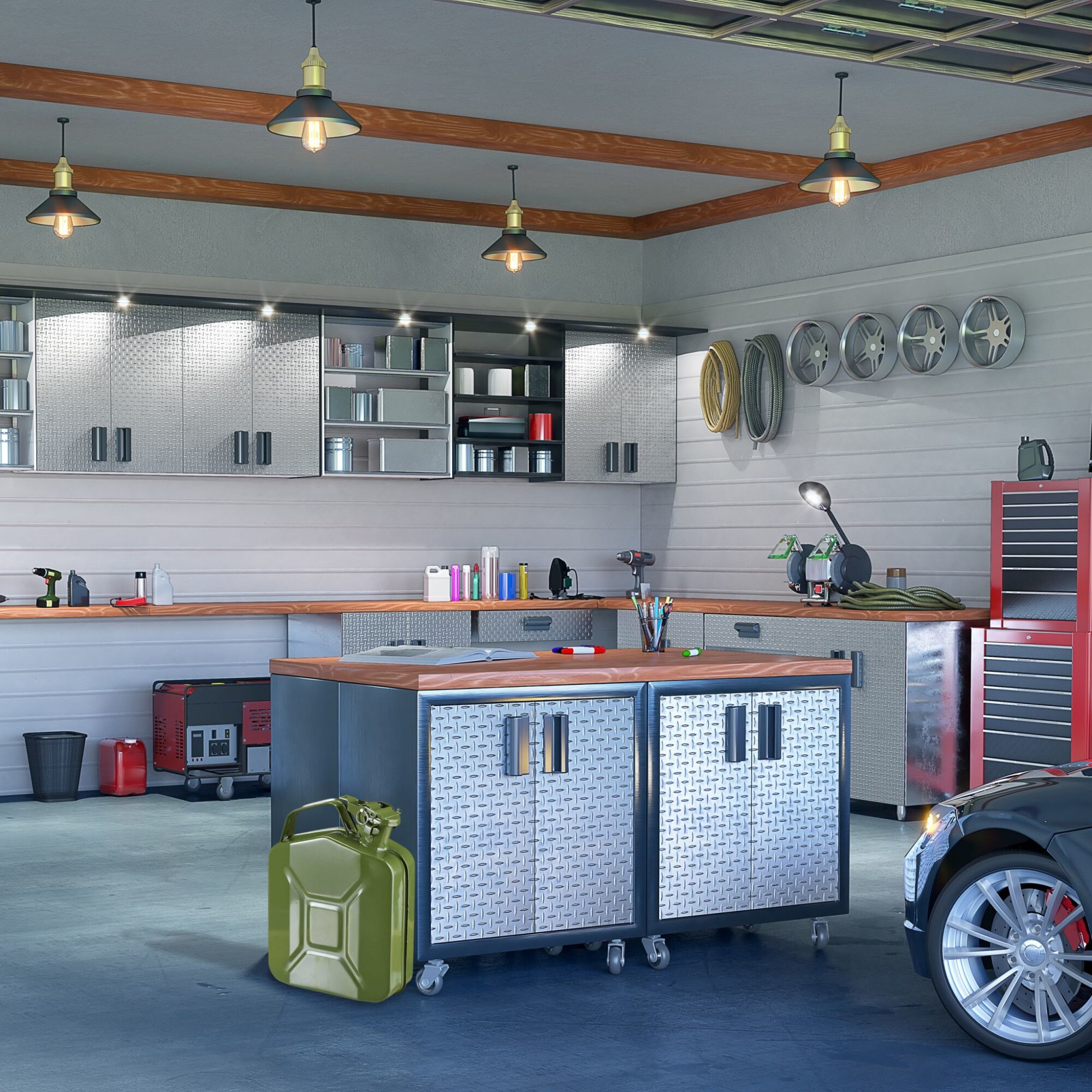 Canistra Relaxdays, din metal, verde, 5 l - eMAG.ro