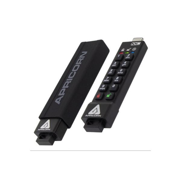 Stick USB Apricorn Aegis Secure Key 3NXC, 128GB, USB 3.2 Negru - eMAG.ro