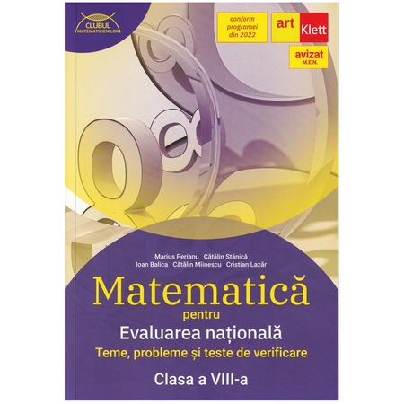 Evaluarea nationala 2022 Matematica Clasa a VIII-a, Marius Perianu ...
