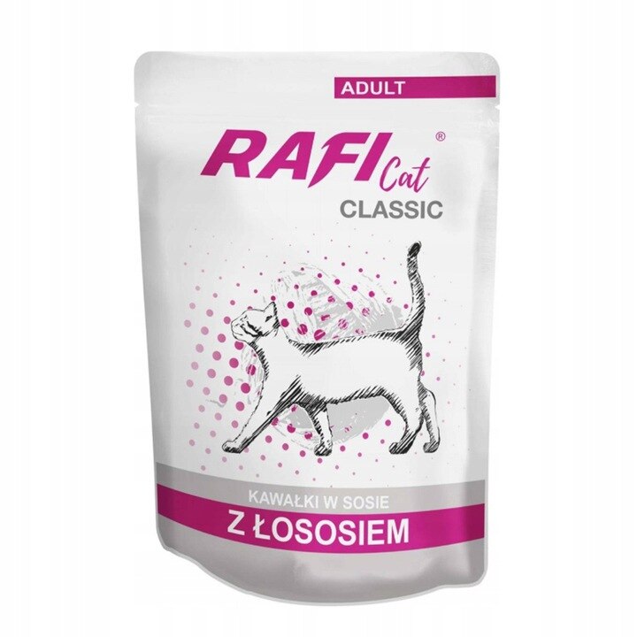 Set 12 plicuri hrana umeda pentru pisici, Rafi, Mix de arome, 85 g ...