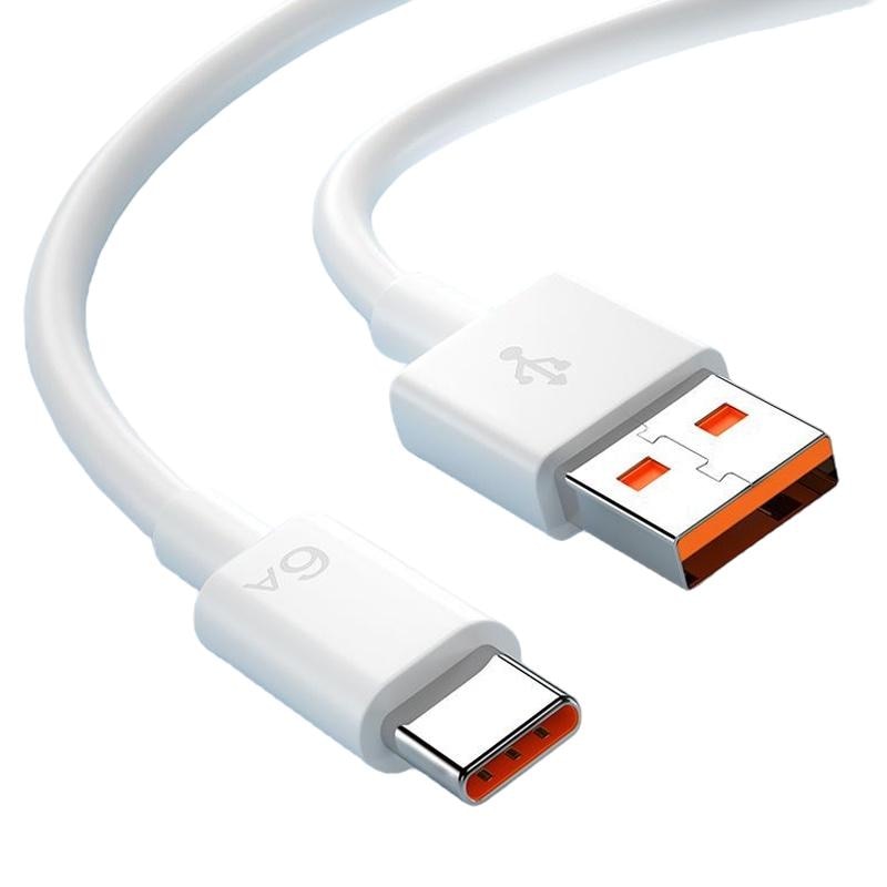 Cablu date, USB-C, 6A, 2m, Alb - eMAG.ro