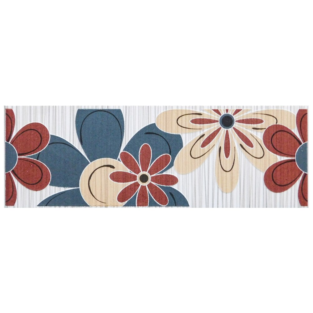 Brau faianta Lena Floral Antrhacite, 8 x 25 cm - eMAG.ro