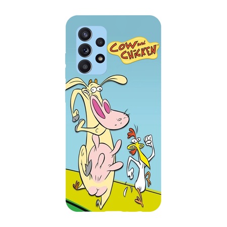 Калъф за Samsung Galaxy A21s модел Крава и Пиле, Силикон, TPU, Обратно ...