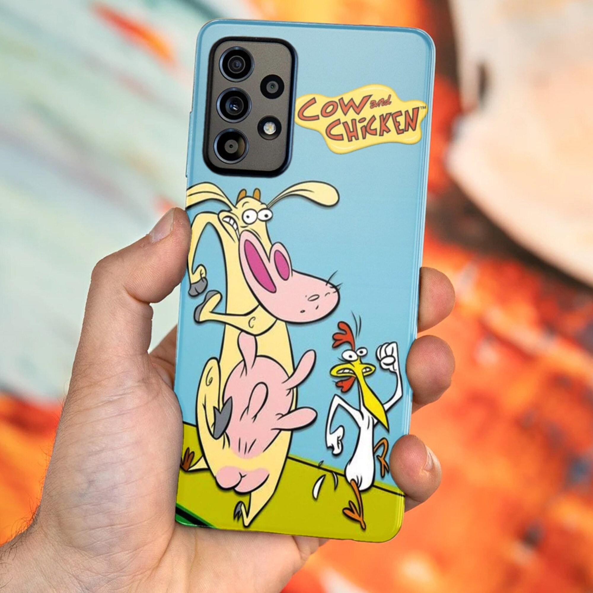 Калъф за Samsung Galaxy A21s модел Крава и Пиле, Силикон, TPU, Обратно ...