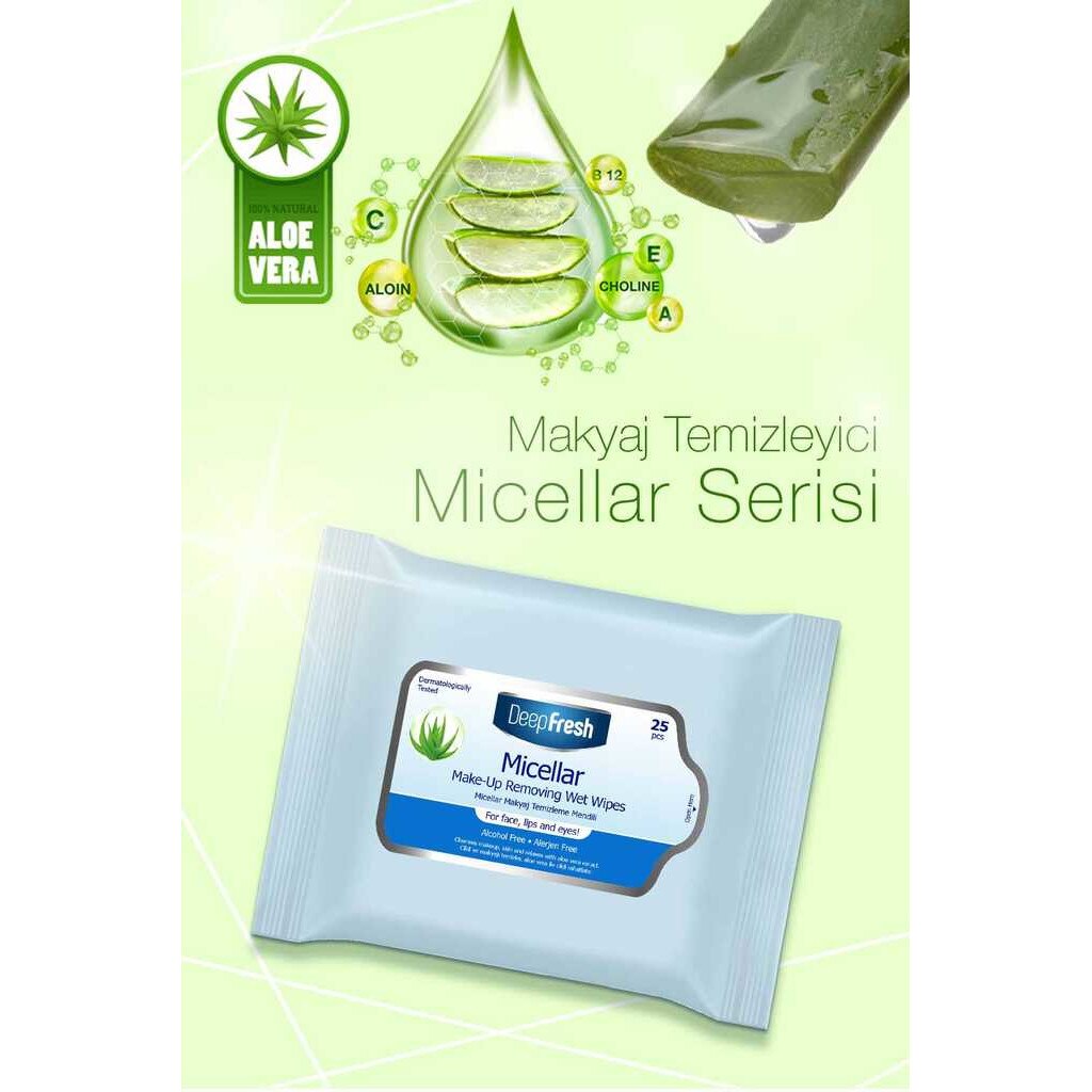 Servetele Demachiante, 25Buc, Micellar, Deep Fresh - eMAG.ro