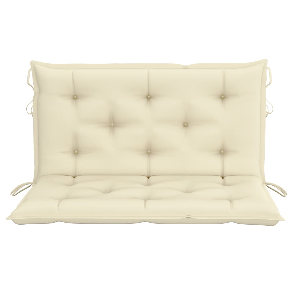 Perna pentru balansoar, alb crem, 100 cm, material textil, design ...