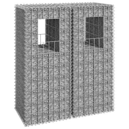 Set Stalpi tip cos gabion, 2 buc., 40x40x100 cm, fier, stabil si robust ...