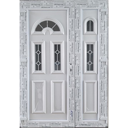Usa dubla exterior Pvc, MINI RHOMB WHITE, Alb, 140x200 - eMAG.ro