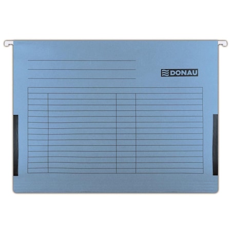 Dosar suspendabil DONAU, A4, cu burduf si eticheta, 400 foi, carton 230 ...