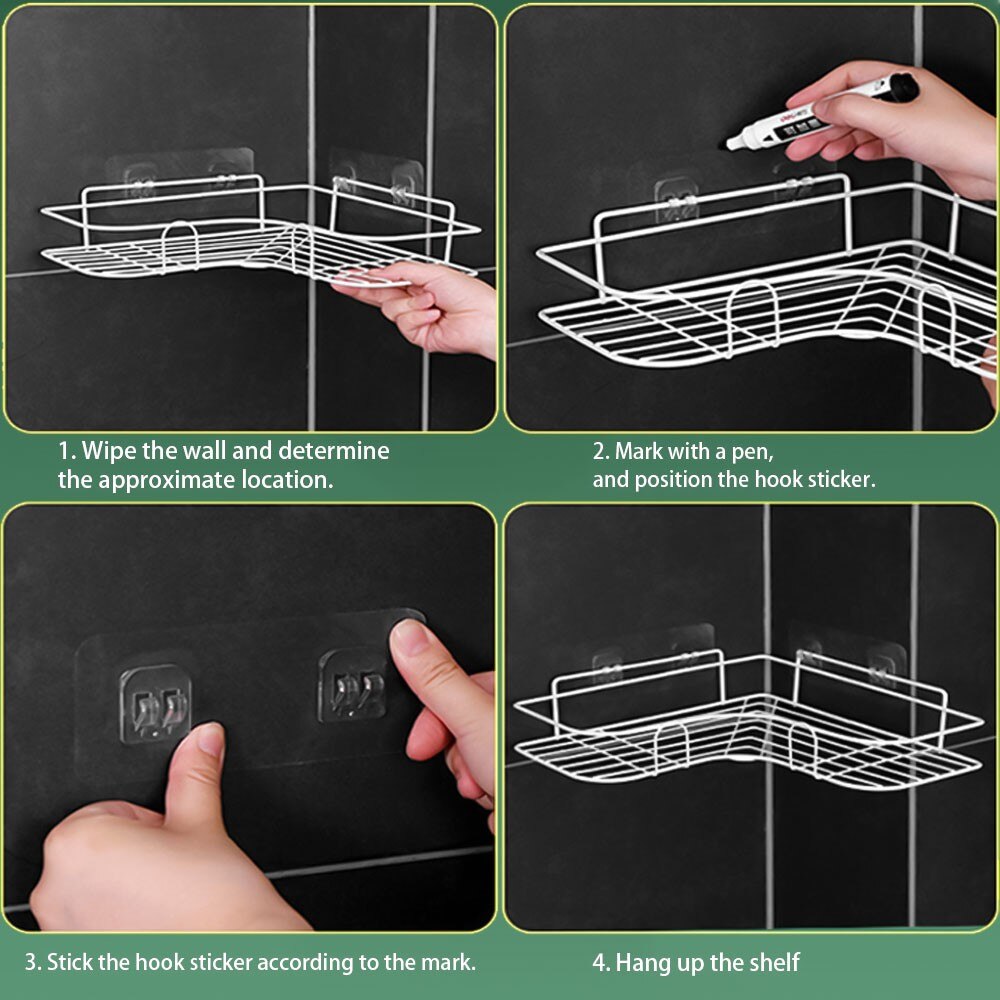 Raft colt baie, Metal, 10kg, Negru - eMAG.ro